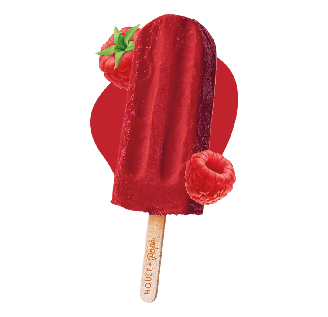 Raspberry Ice Cream Pops | House of Pops
