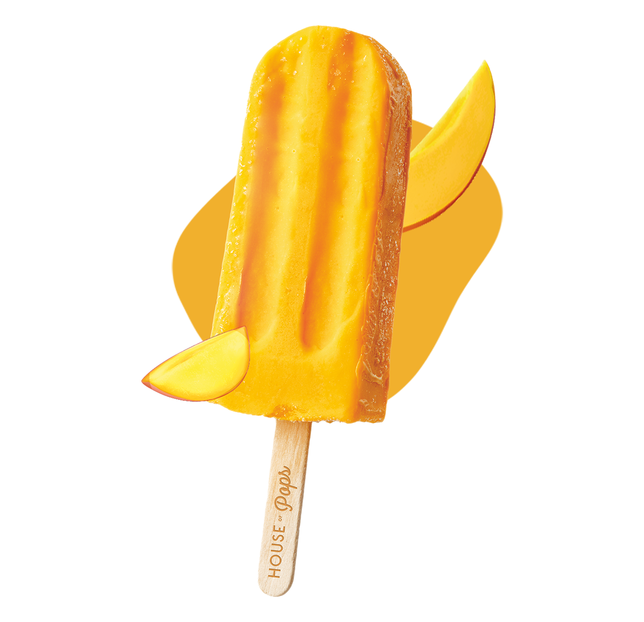 Real Fruit Mango Ice Cream Pops | House of Pops