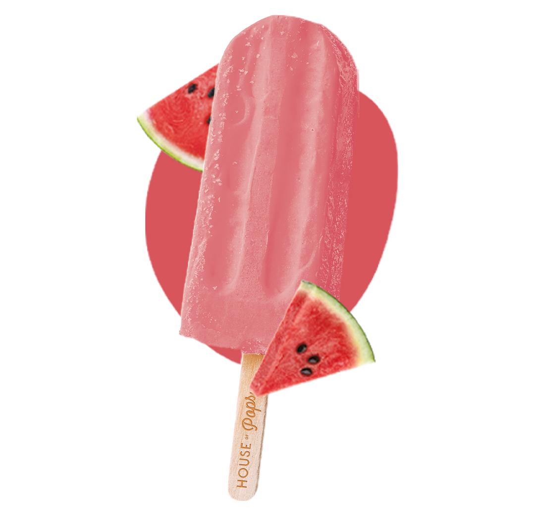 Real Fruit Watermelon Ice Cream Pops | House of Pops